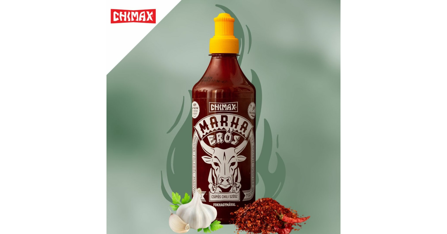 Chimax Marha Erős Chili szósz fokhagymával 500ml - Chimax - Pazarshop ...