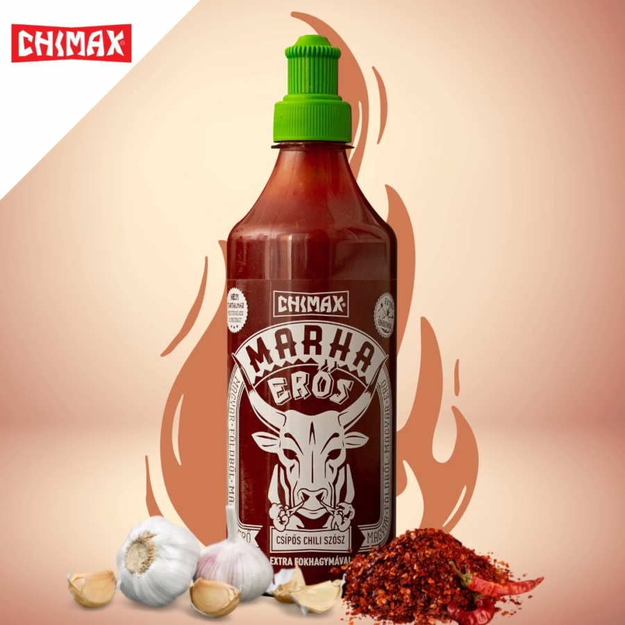 Chimax Marha Erős Chili szósz extra fokhagymával 500ml - Chimax - Pazarshop | A chili szószok ...